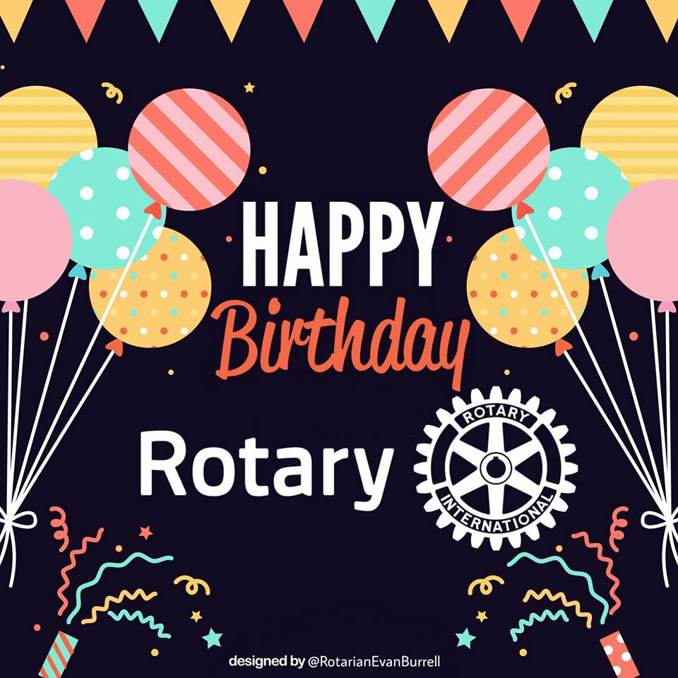 Happy 118th Birthday, Rotary! | Rotary Club of Evanston