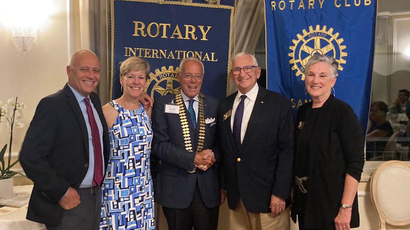 Sandy & Carlos visit the Rotary Club Sanremo | Rotary Club of Northbrook