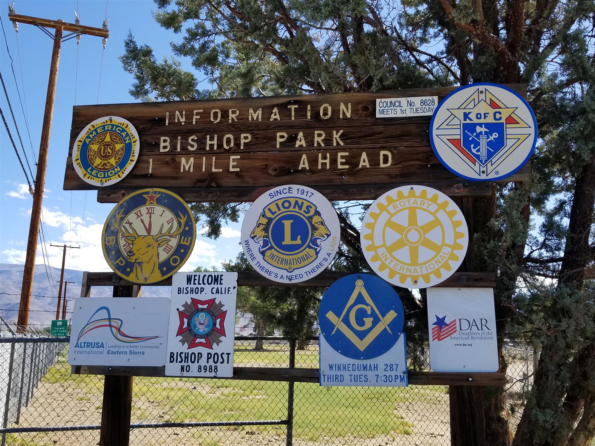 Sign of the Times | Rotary Club of Bishop Sunrise