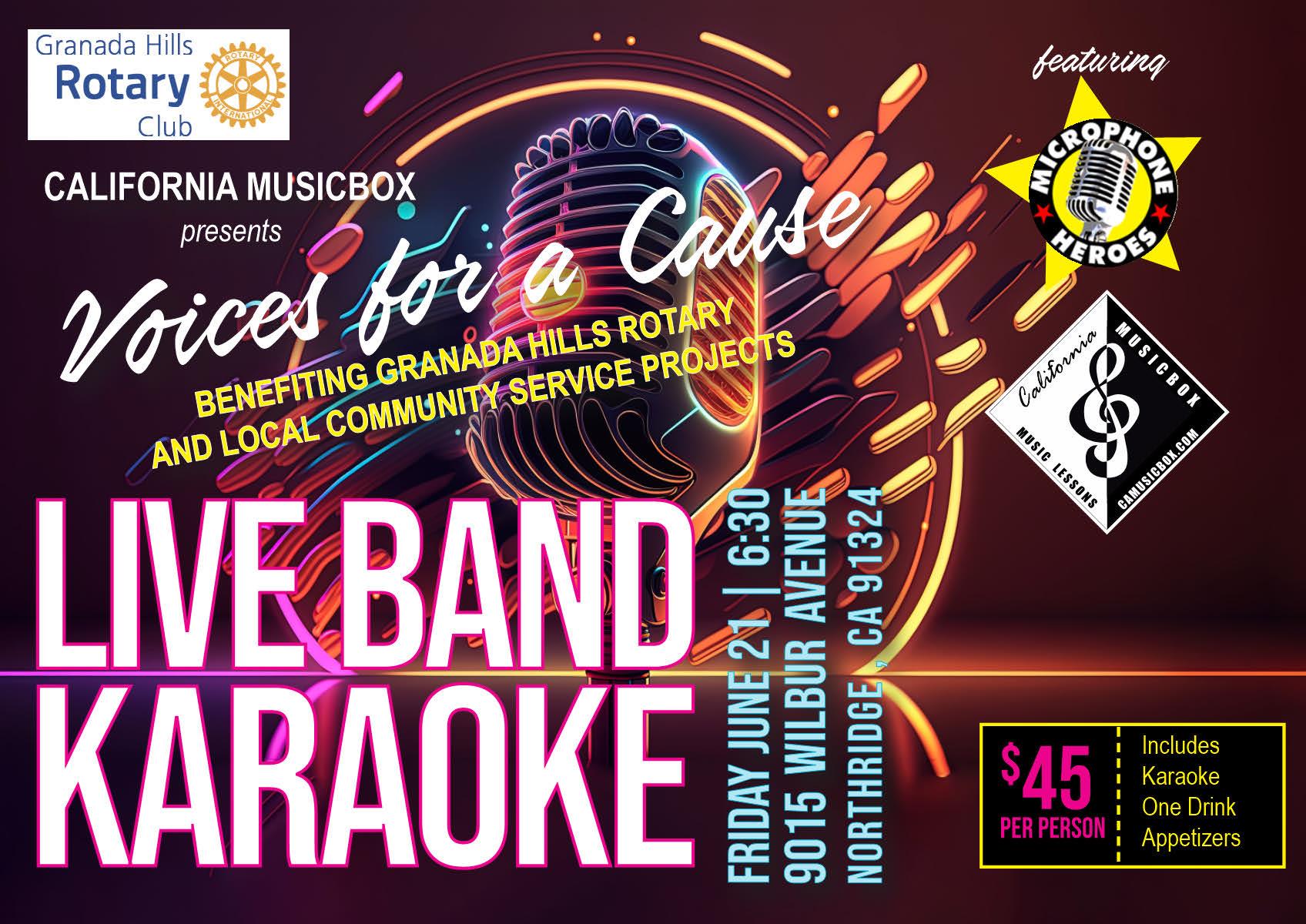 Voices for a Cause | Rotary Club of Granada Hills, California
