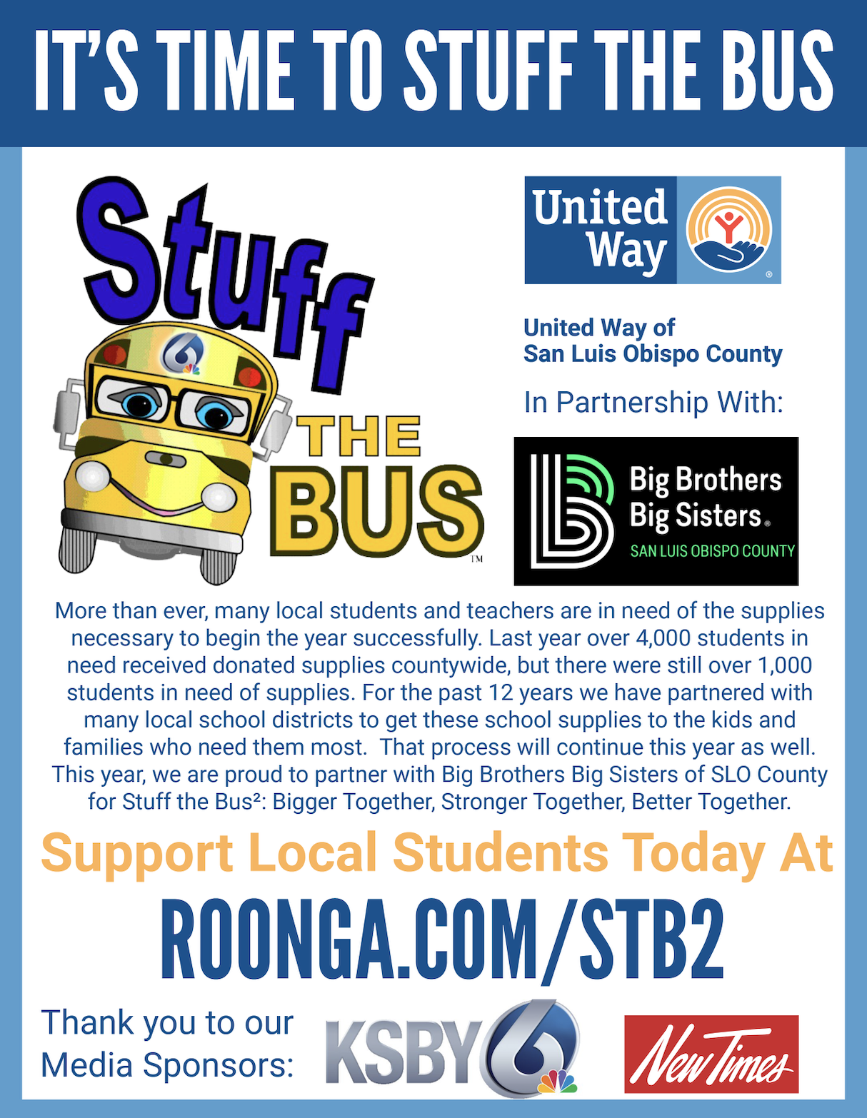 Stuff the Bus 2021 | Rotary Club of San Luis Obispo