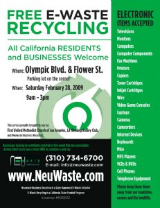 RCLAM Co-Hosts E-Waste Round Up | Rotary Club of Downtown Los Angeles