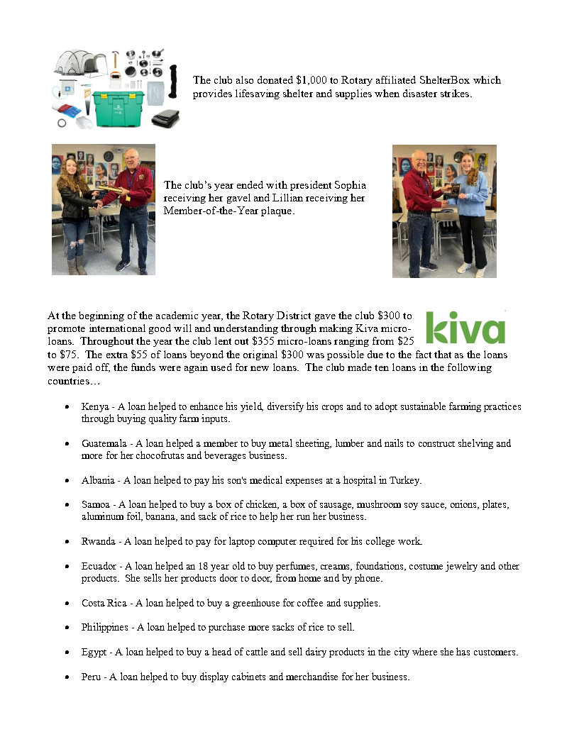 Inter-Lakes Interact | Rotary Club of Meredith