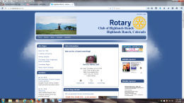 ClubRunner Login Help | THE ROTARY CLUB OF HIGHLANDS RANCH