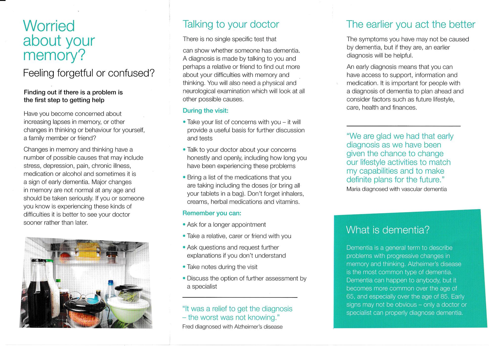 Dementia Australia - Worried about your memory? | Rotary Club of Port ...