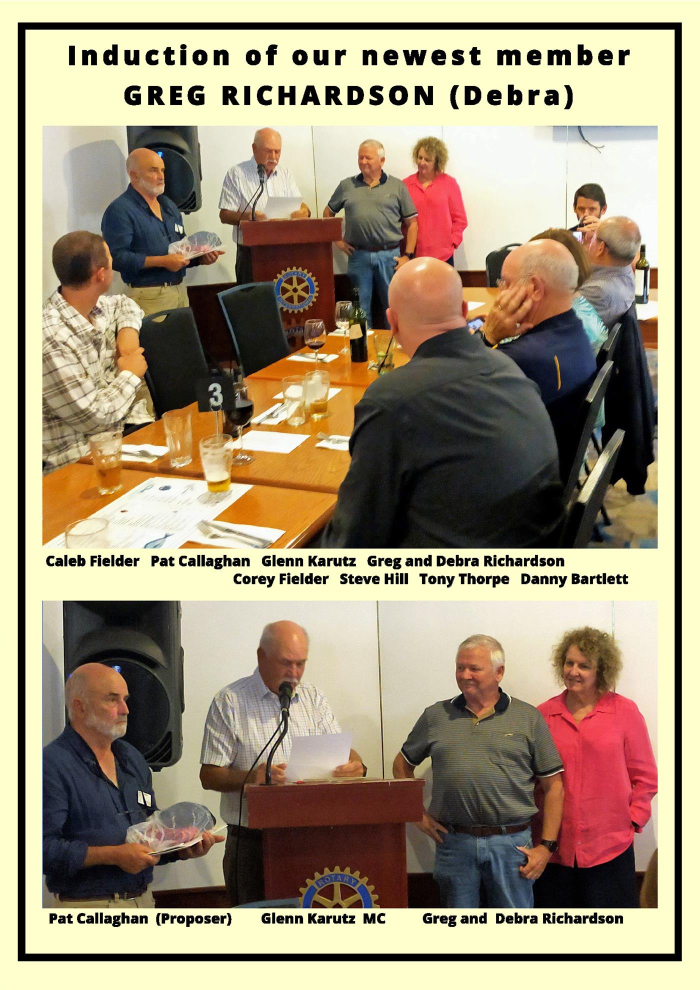 DM 3552 Induction of Greg Richardson | Rotary Club of Port Lincoln