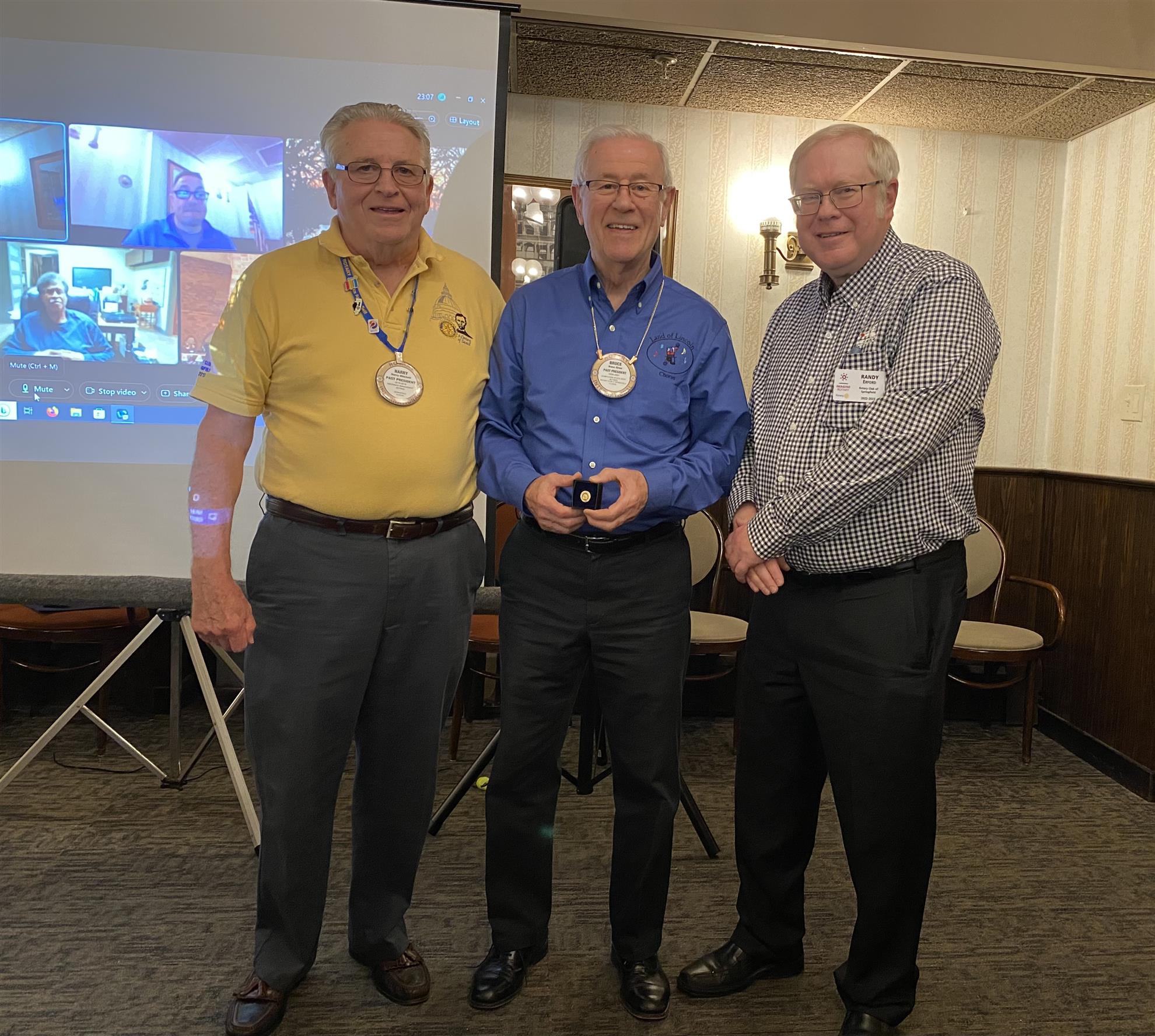 Presentation of Paul Harris Fellow Pins | Rotary Club of Springfield