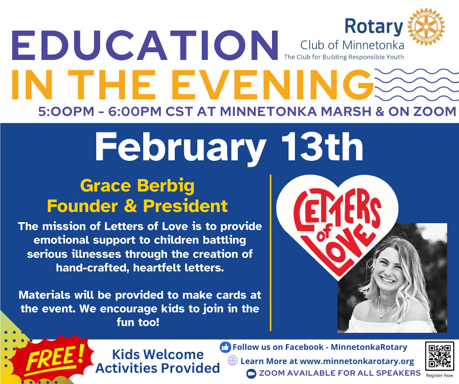 Education in the Evening Series | Rotary Club of Minnetonka
