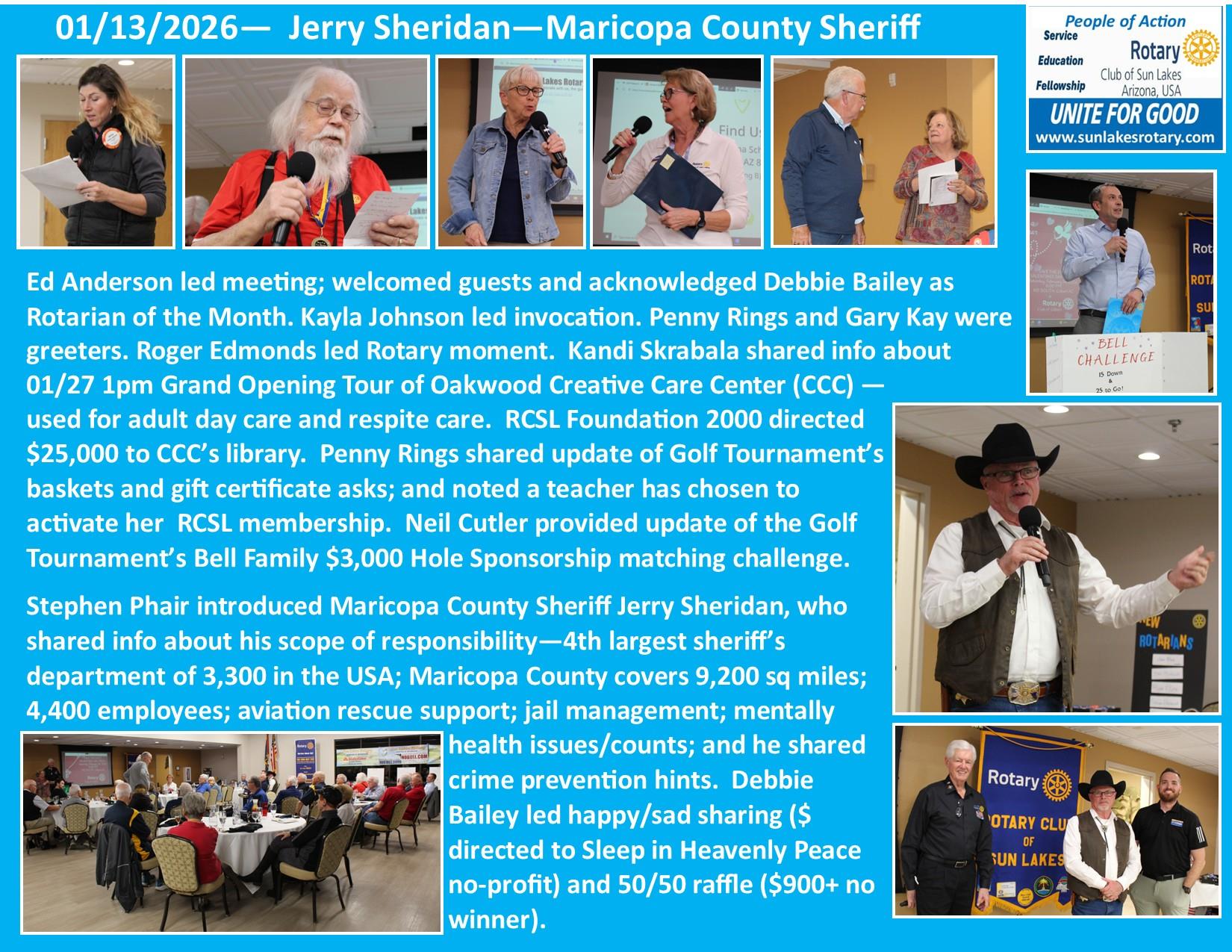 January 13, 2026 | Rotary Club of Sun Lakes