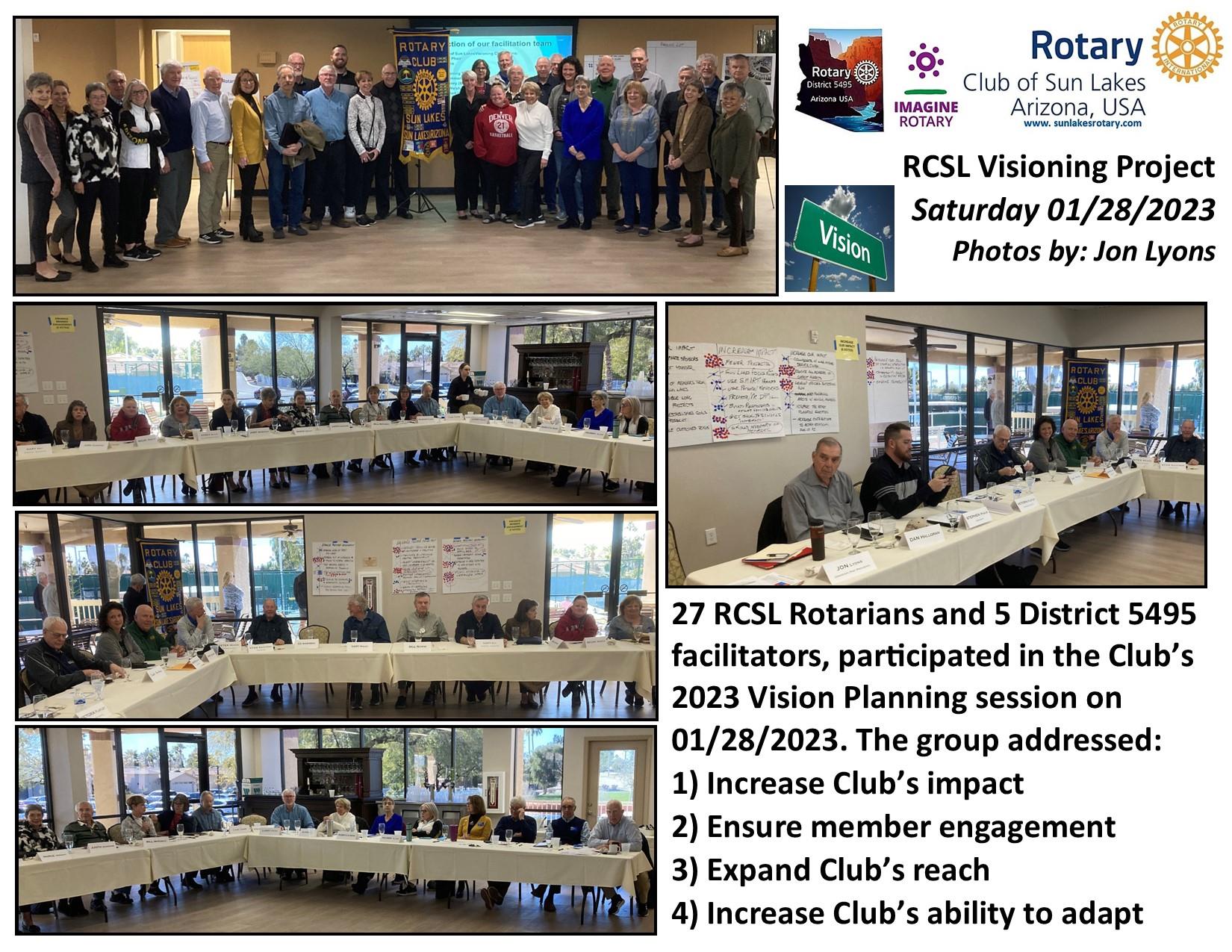 RCSL Visioning Project | Rotary Club of Sun Lakes