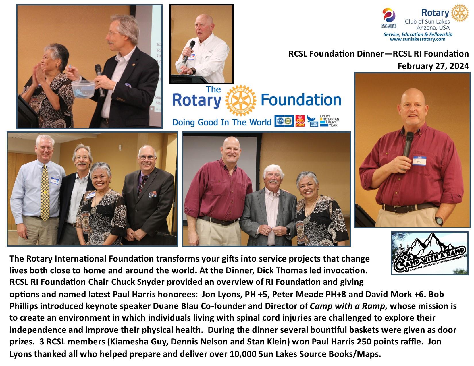 RCSL February 27 Meeting | Rotary Club of Sun Lakes