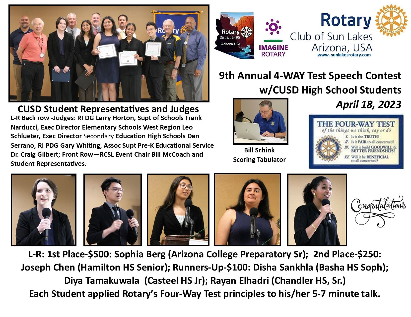 RCSL April 18 Meeting | Rotary Club of Sun Lakes