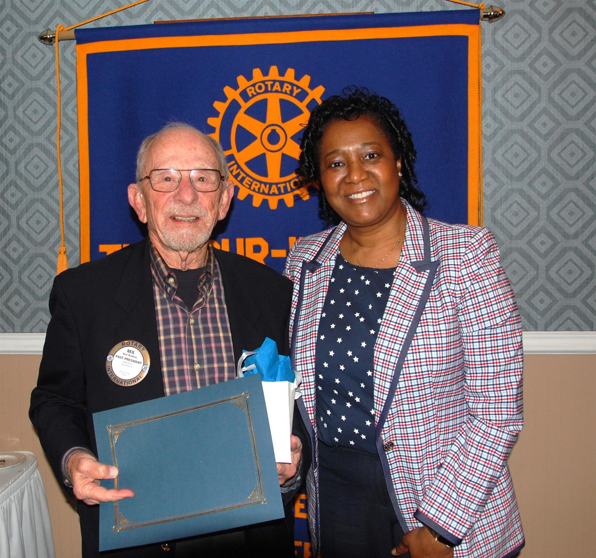 Neil Nathan recognized for 45 years in Rotary | Rotary Club of Galveston