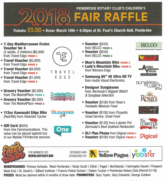 Rotary Children's Raffle & Fair 2018 | Pembroke Rotary Club