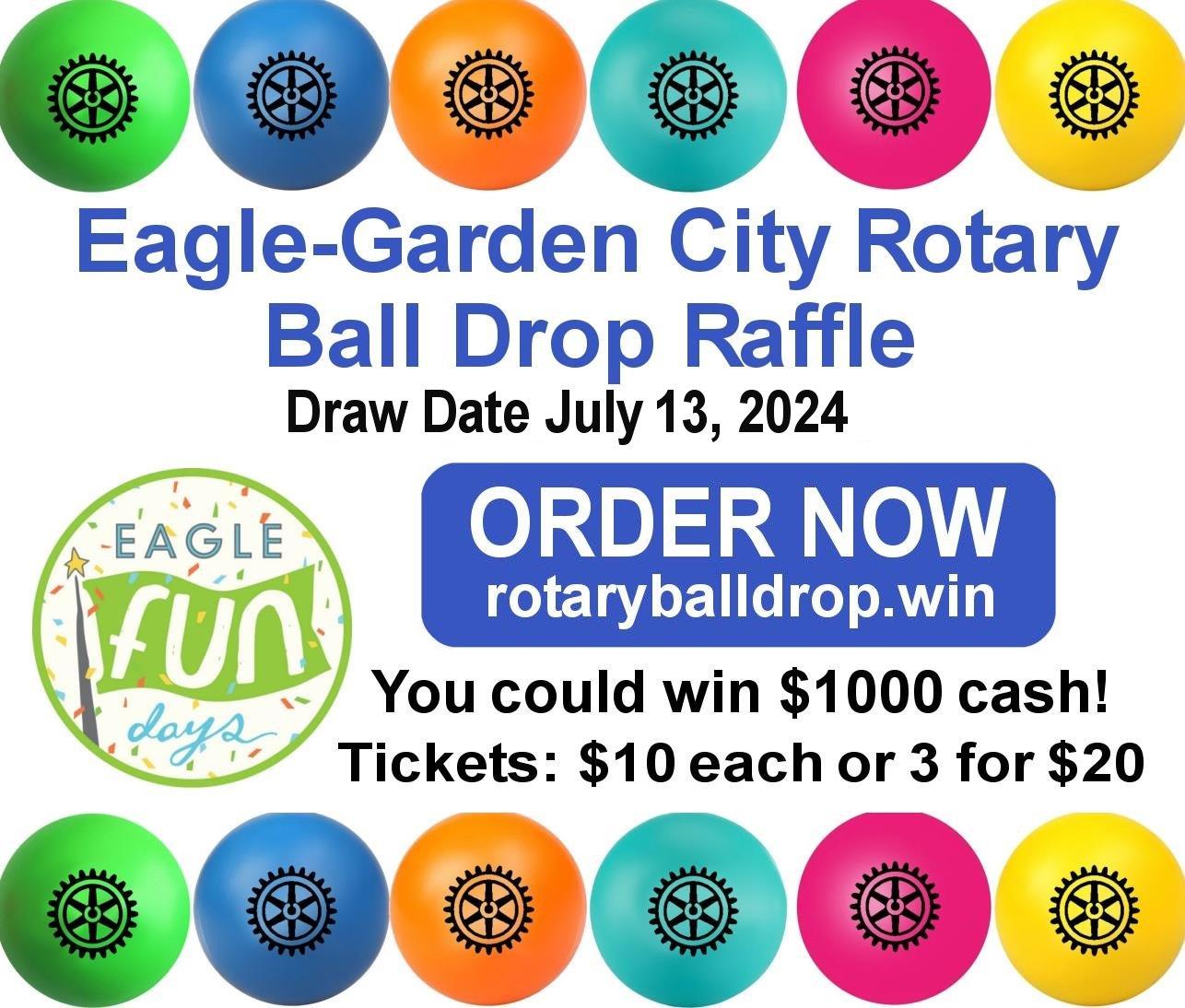 Buy a raffle ticket for chances to win -- and support Eagle-Garden City ...