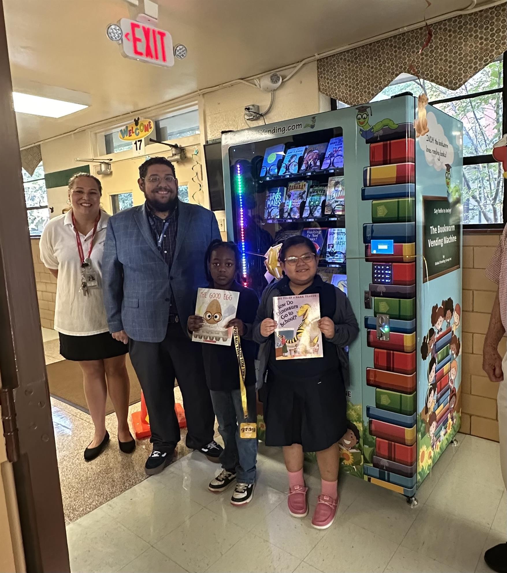 Book Vending Machine at Richard Wilson Elementary School | Rotary Club ...