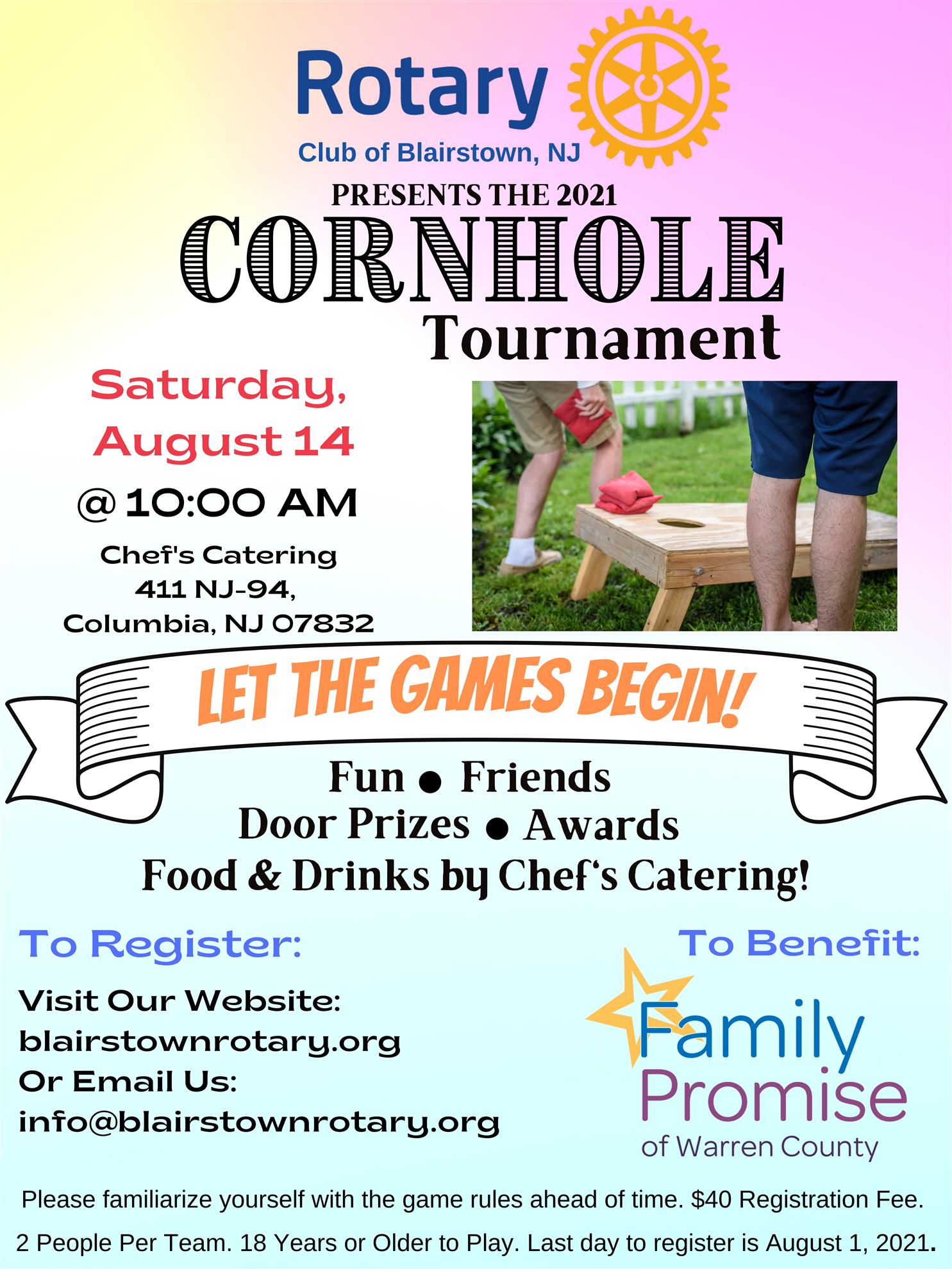CornHole Tournament 2021 | Blairstown Rotary Club