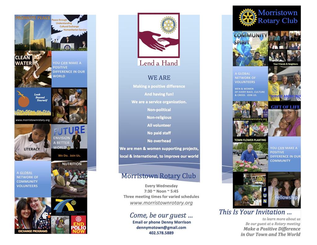 MORRISTOWN ROTARY CLUB "INVITATION TO GUESTS" | Morristown Rotary Club