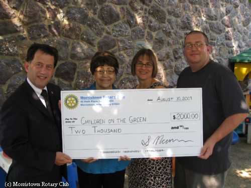 ROTARY SUPPORTS CHILDREN ON THE GREEN | Morristown Rotary Club