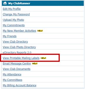 "How do I view and print club mailing labels? " | Rotary Club of Santa ...
