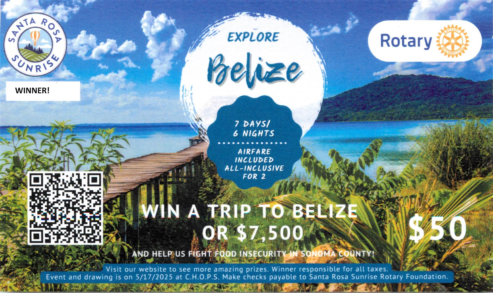 SUPER Raffle Grand Prize | Rotary Club of Santa Rosa Sunrise