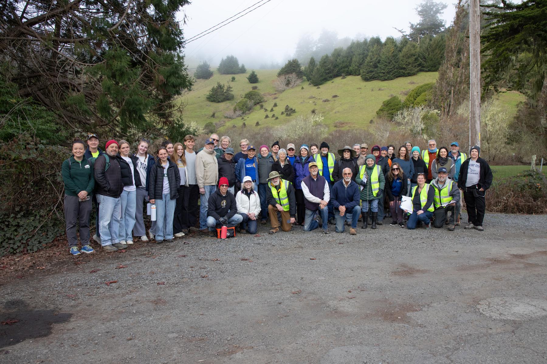 Multi Club Redwood planting at the Jenner headlands | Rotary Club of ...
