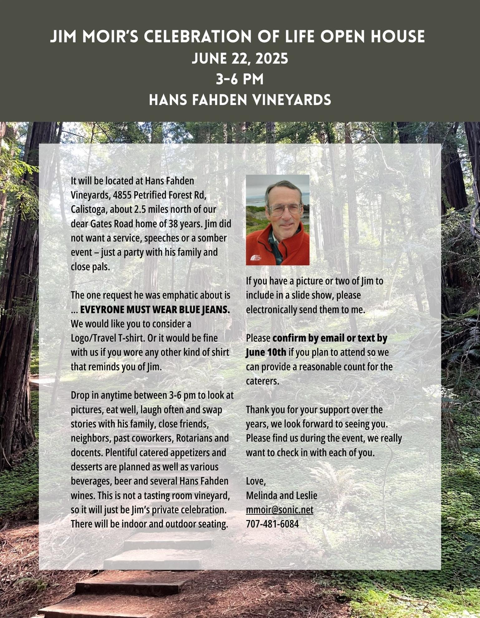 Jim Moir Celebration of Life | Rotary Club of Santa Rosa Sunrise