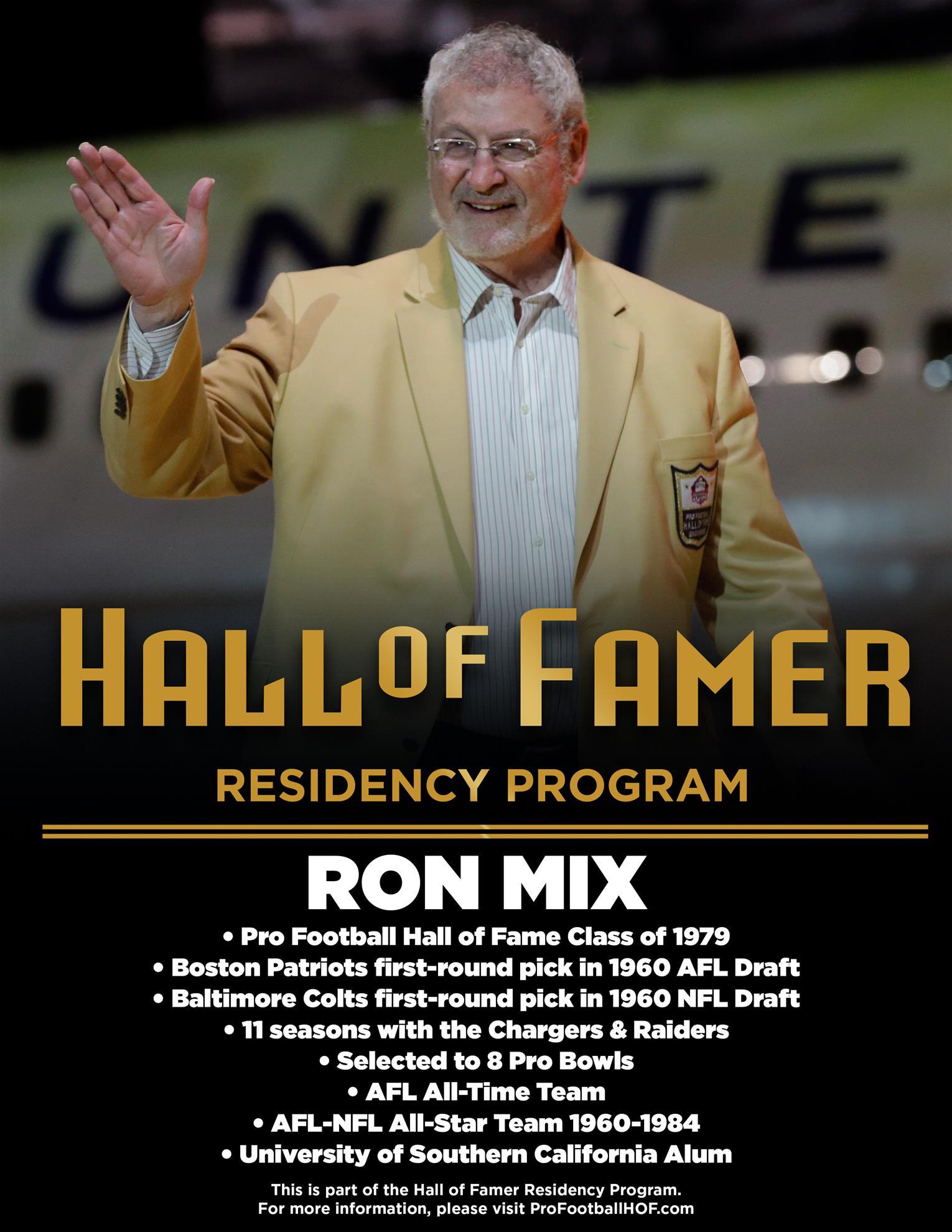 Football Hall of Famer Ron Mix | Rotary Club of Canton