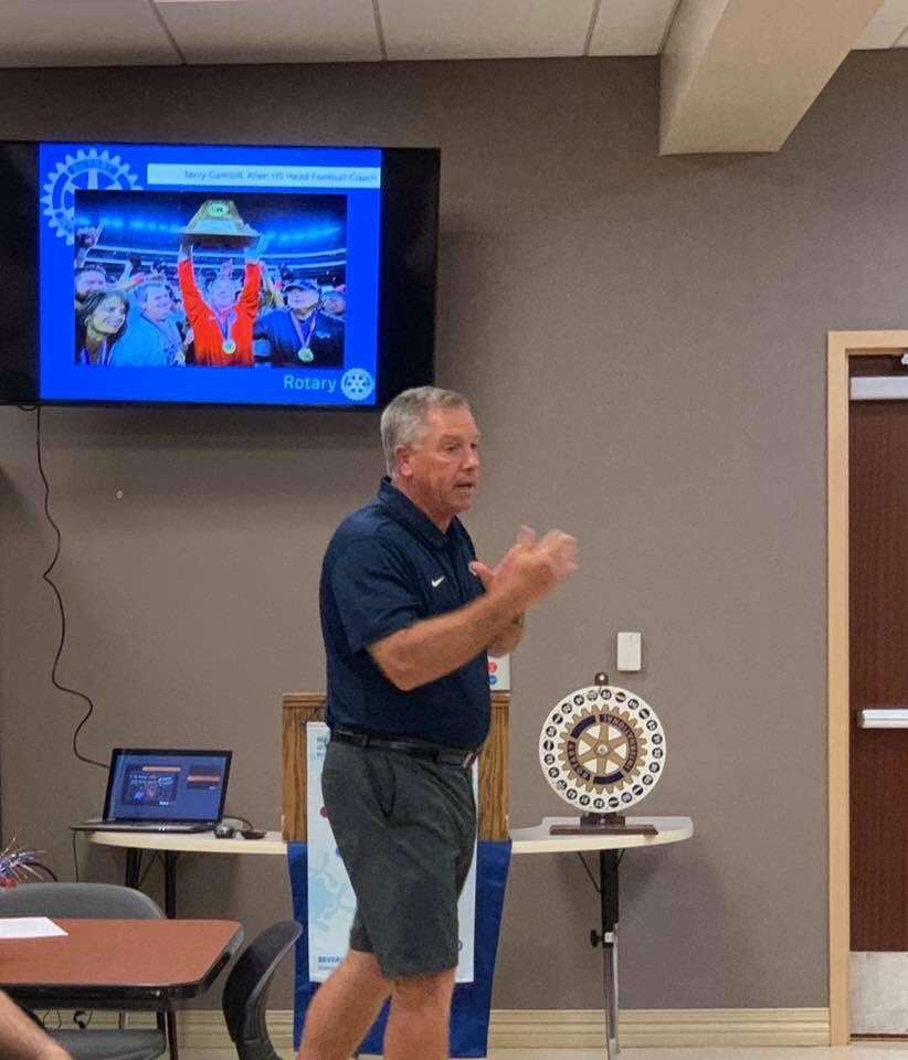 July 24 - Speaker, Head Coach Terry Gambill | Rotary Club of Allen Sunrise