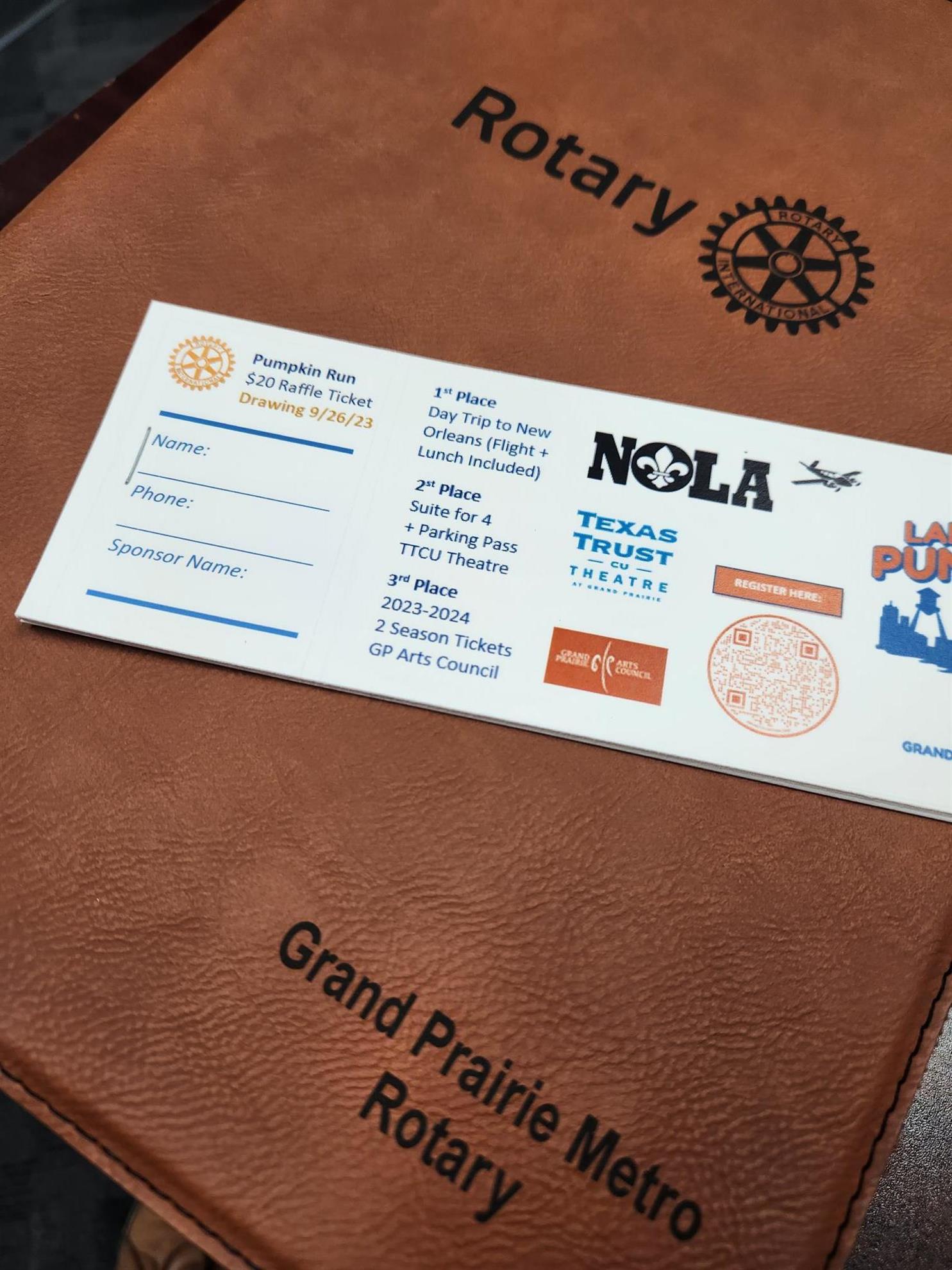 Raffle Tickets | Rotary Club of Grand Prairie Metro