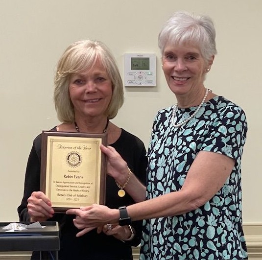 Robin Evans Named Rotarian of the Year | Rotary Club of Salisbury