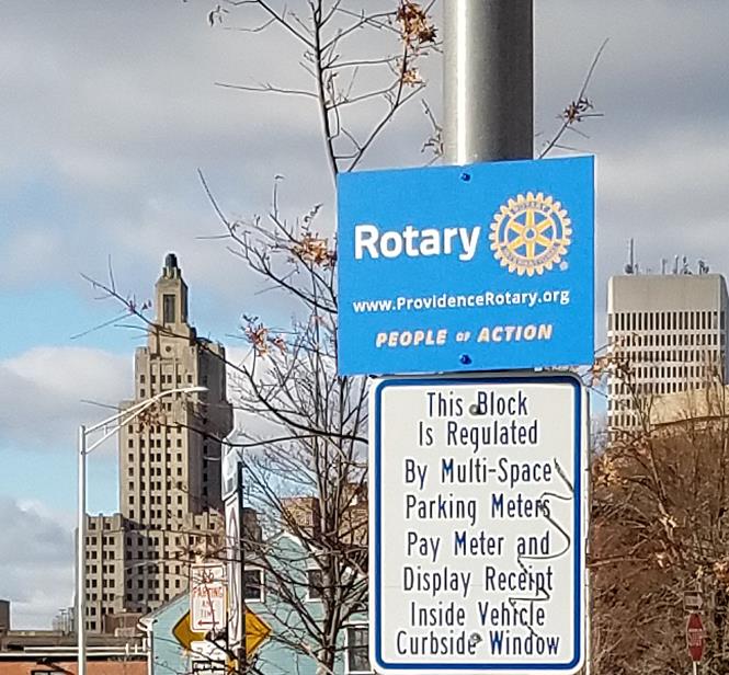 New Rotary signs around town | Rotary Club of Providence