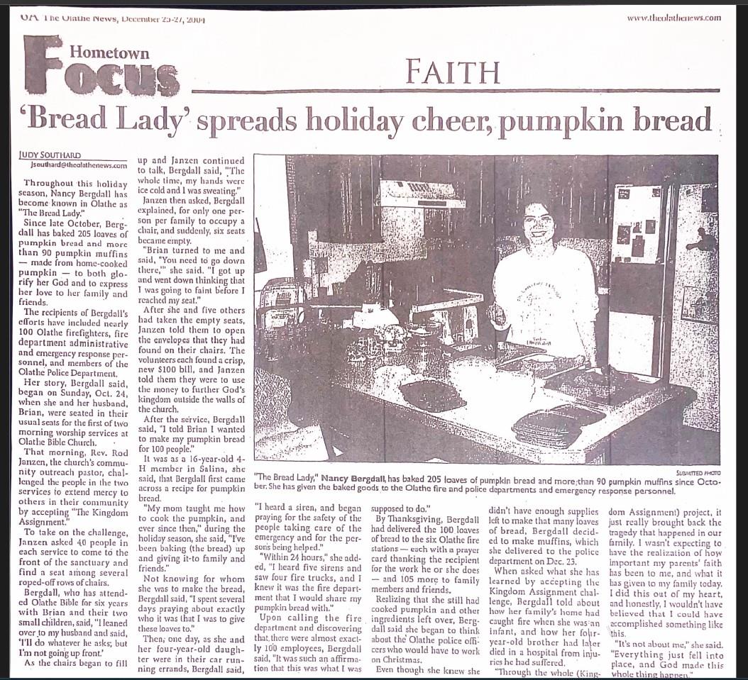 The Bread Lady | Rotary Club of Olathe-Santa Fe Trail