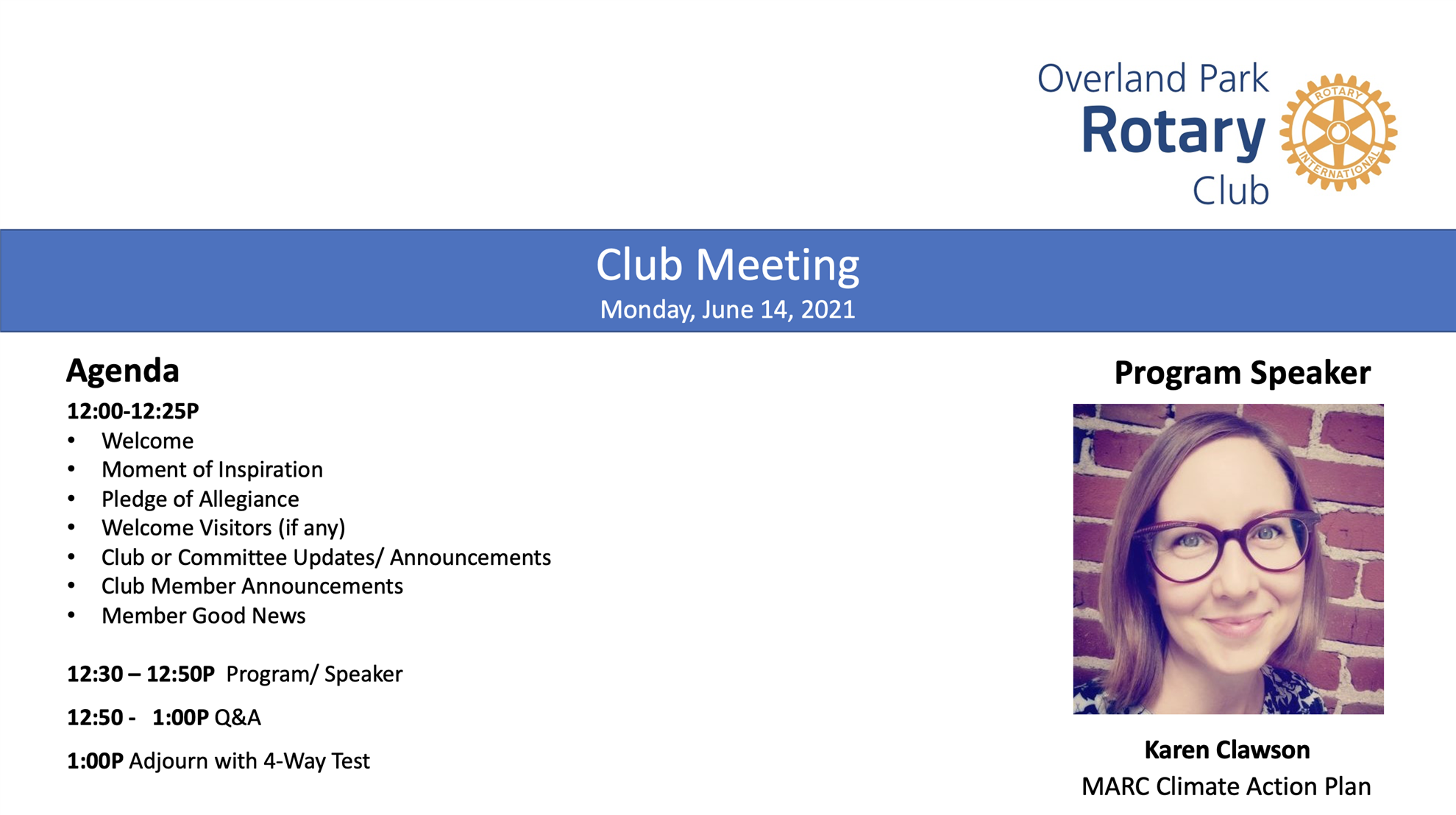 Club Meeting 0614 MARC Environmental Action Plan | Rotary Club of ...