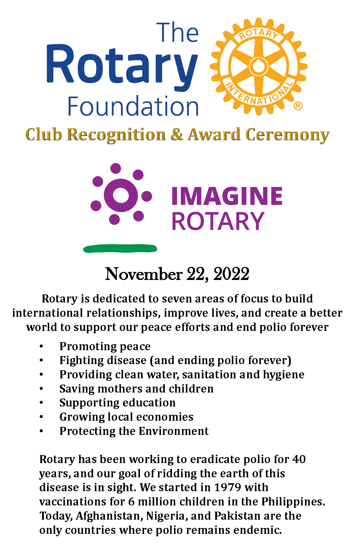 The Rotary Foundation Recognition Presentation | Rotary Club of Akron