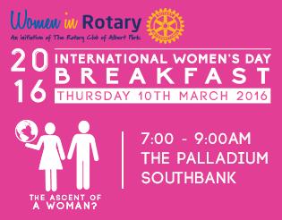 IWD Breakfast - 10 March | Rotary Club of Albert Park
