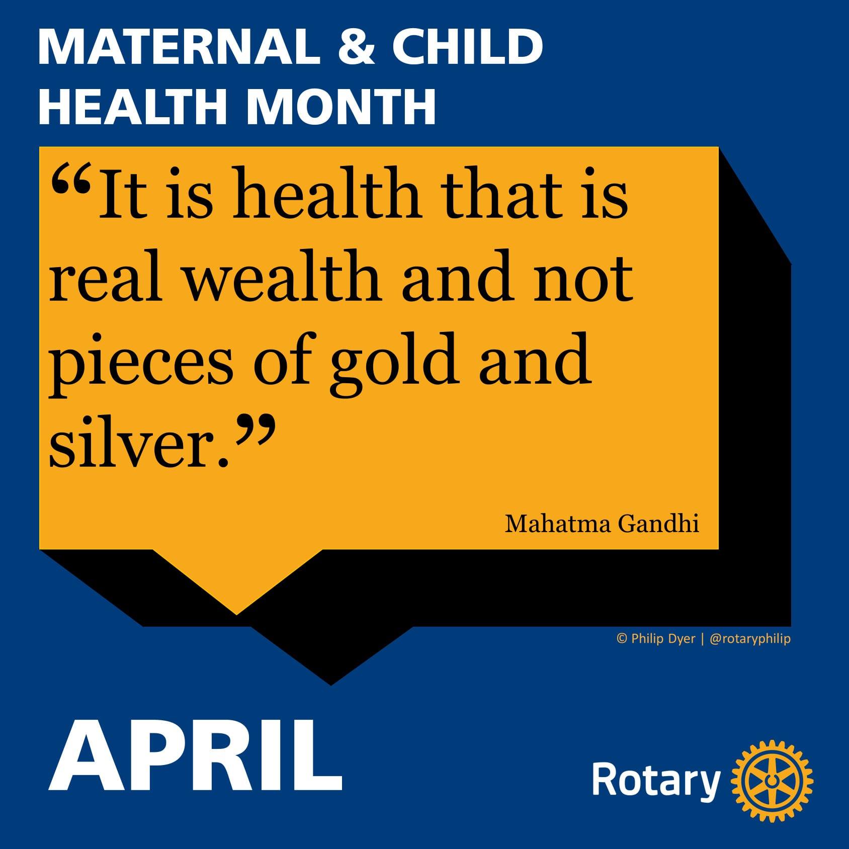 April is Maternal & Child Health Month | Rotary Club of Kansas City