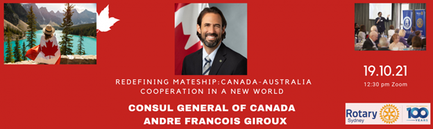 Consul General of Canada in Sydney | Rotary Club of Sydney Inc