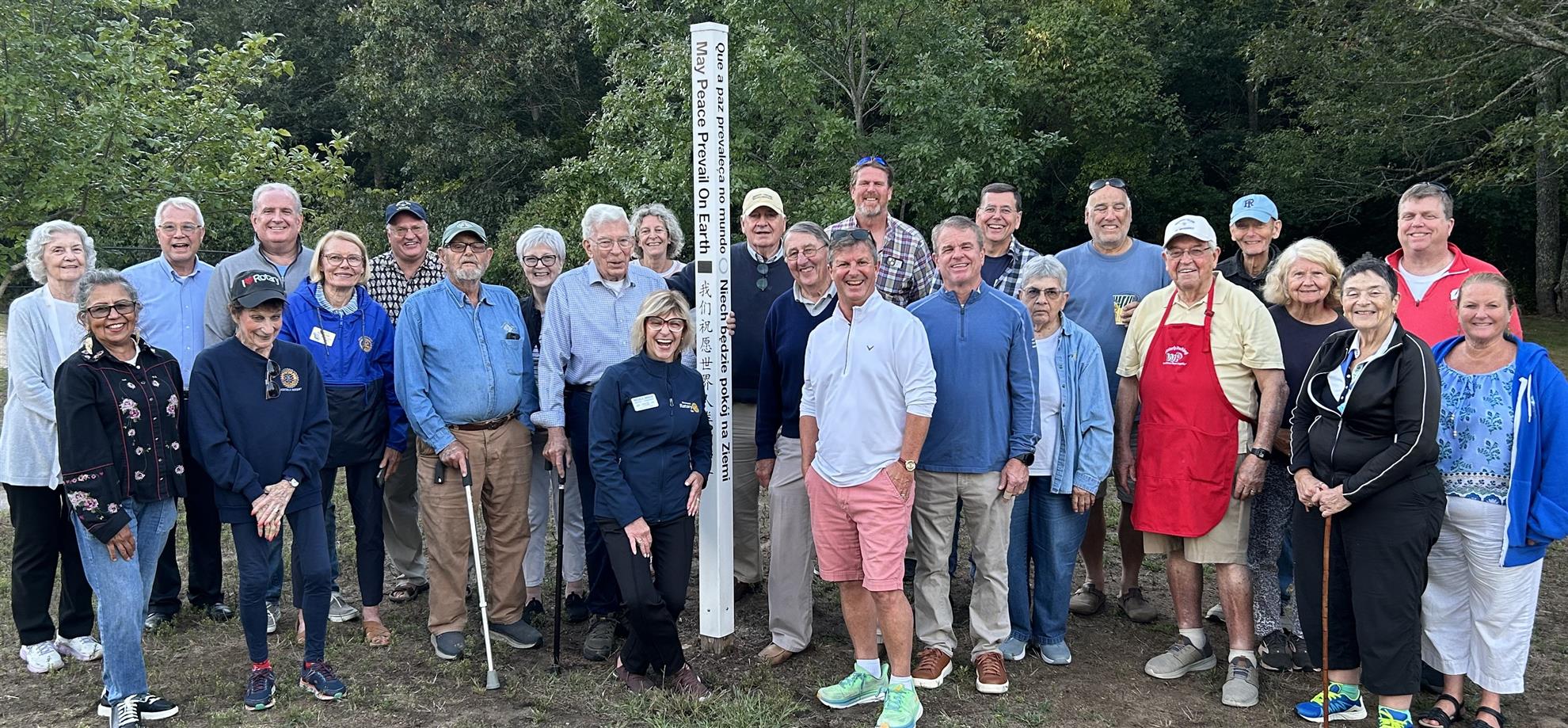 DG Visit & Million $ Meal in Rotary Park | Rotary Club of Westerly