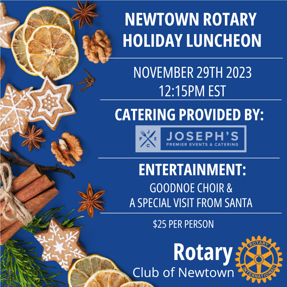Newtown Rotary Club Holiday Luncheon | Rotary Club of Newtown