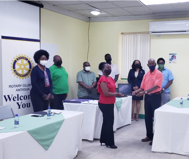 Rotary Club of Antigua Handover of 180 laptops to ABHTI | Rotary Club ...
