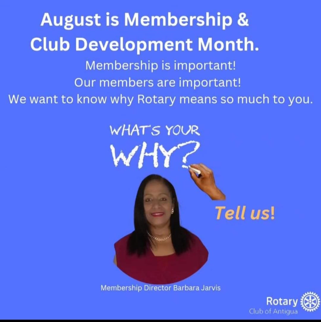 August is Membership Month | Rotary Club of Antigua