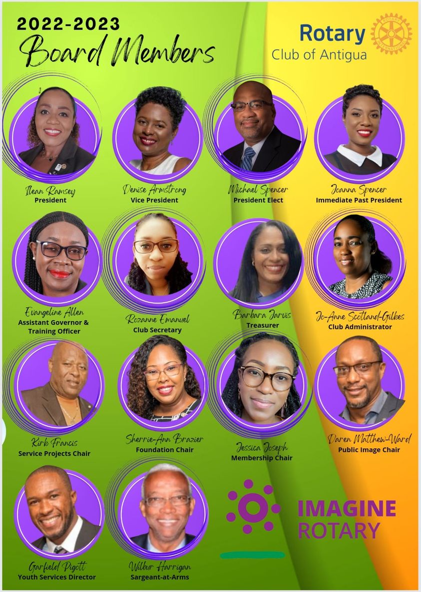 Meet the 2022-2023 Board | Rotary Club of Antigua