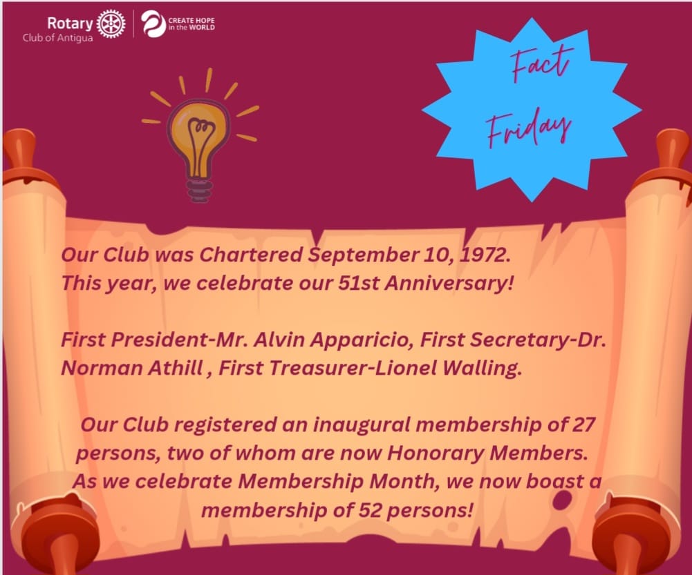 August is Membership Month | Rotary Club of Antigua