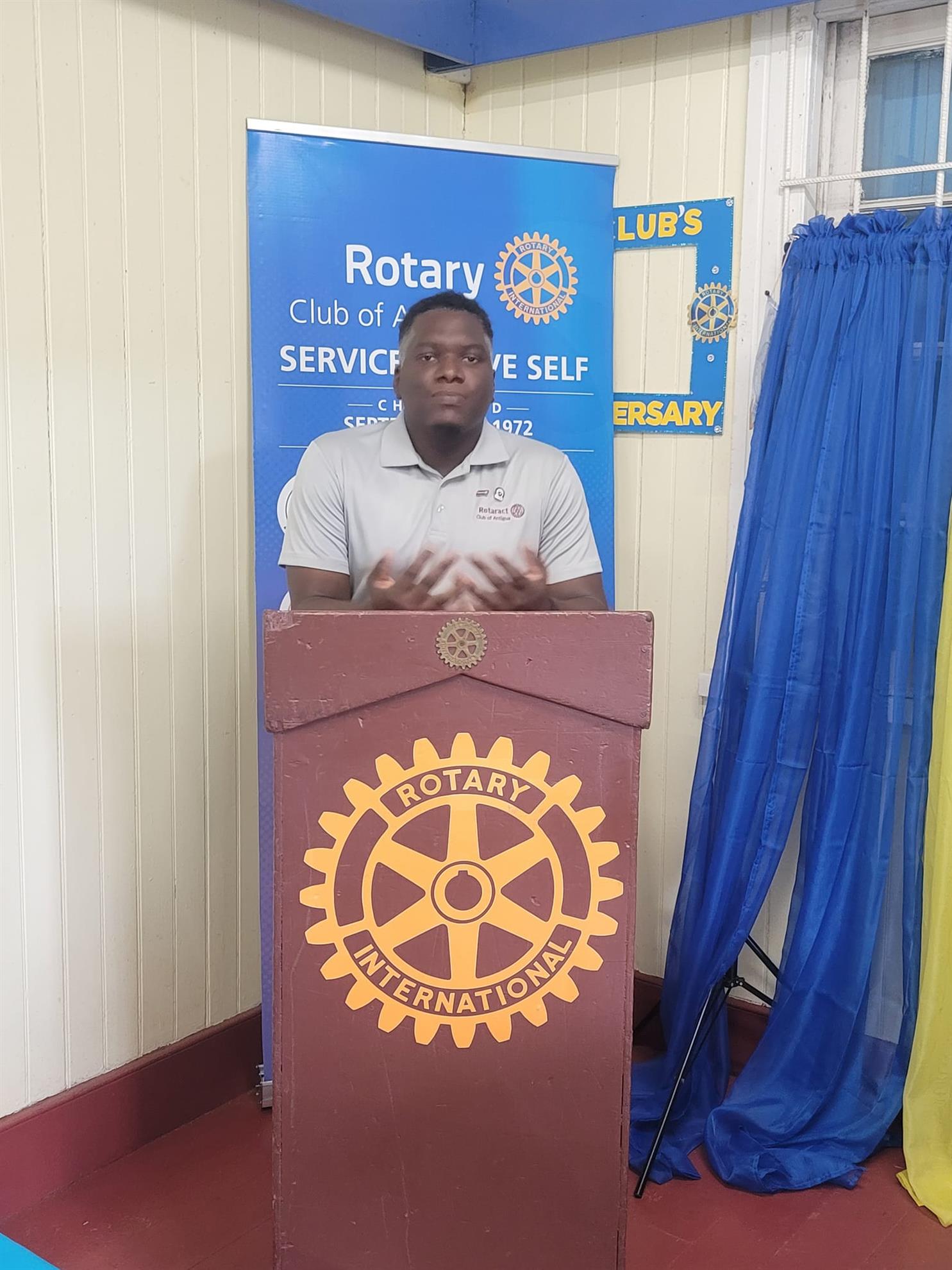 Rotaract President Sherwyn Greenidge presents plans for 2023-204 ...