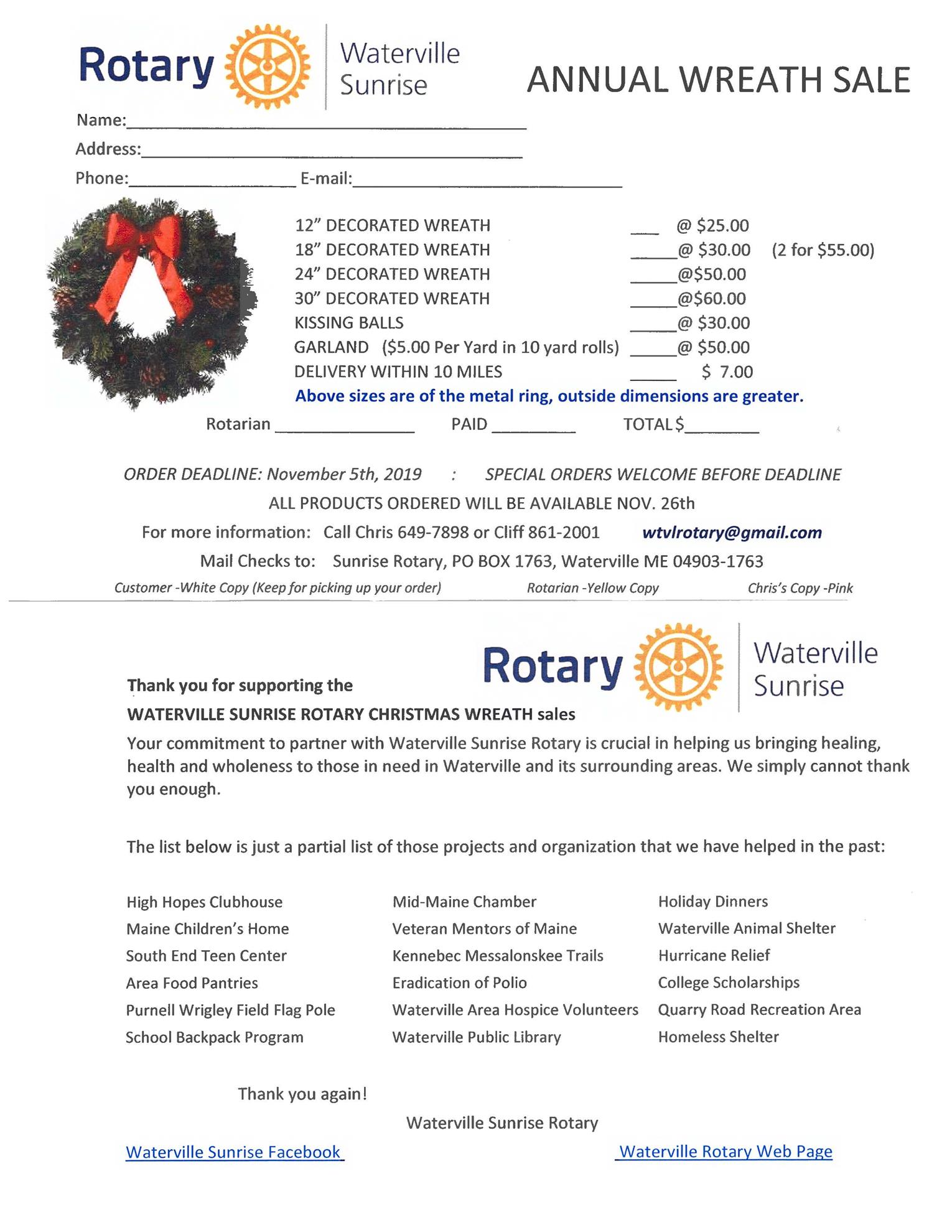 Stories | Rotary Club of Waterville Sunrise