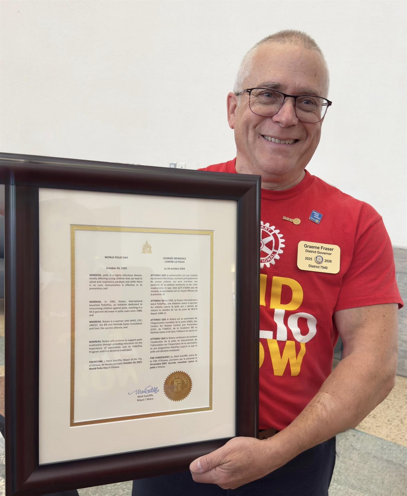 End Polio Day - City Hall | Rotary Club of Orleans