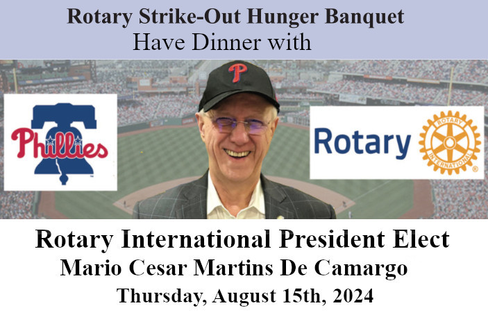 2024 Rotary Strike-Out Hunger Banquet | Garden State Rotary of Cherry Hill
