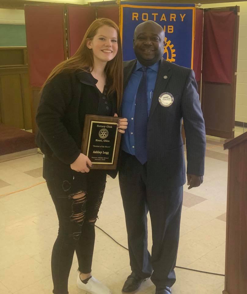 Rotary student of the month from Stanton Middle Ashley Legg! | Rotary ...