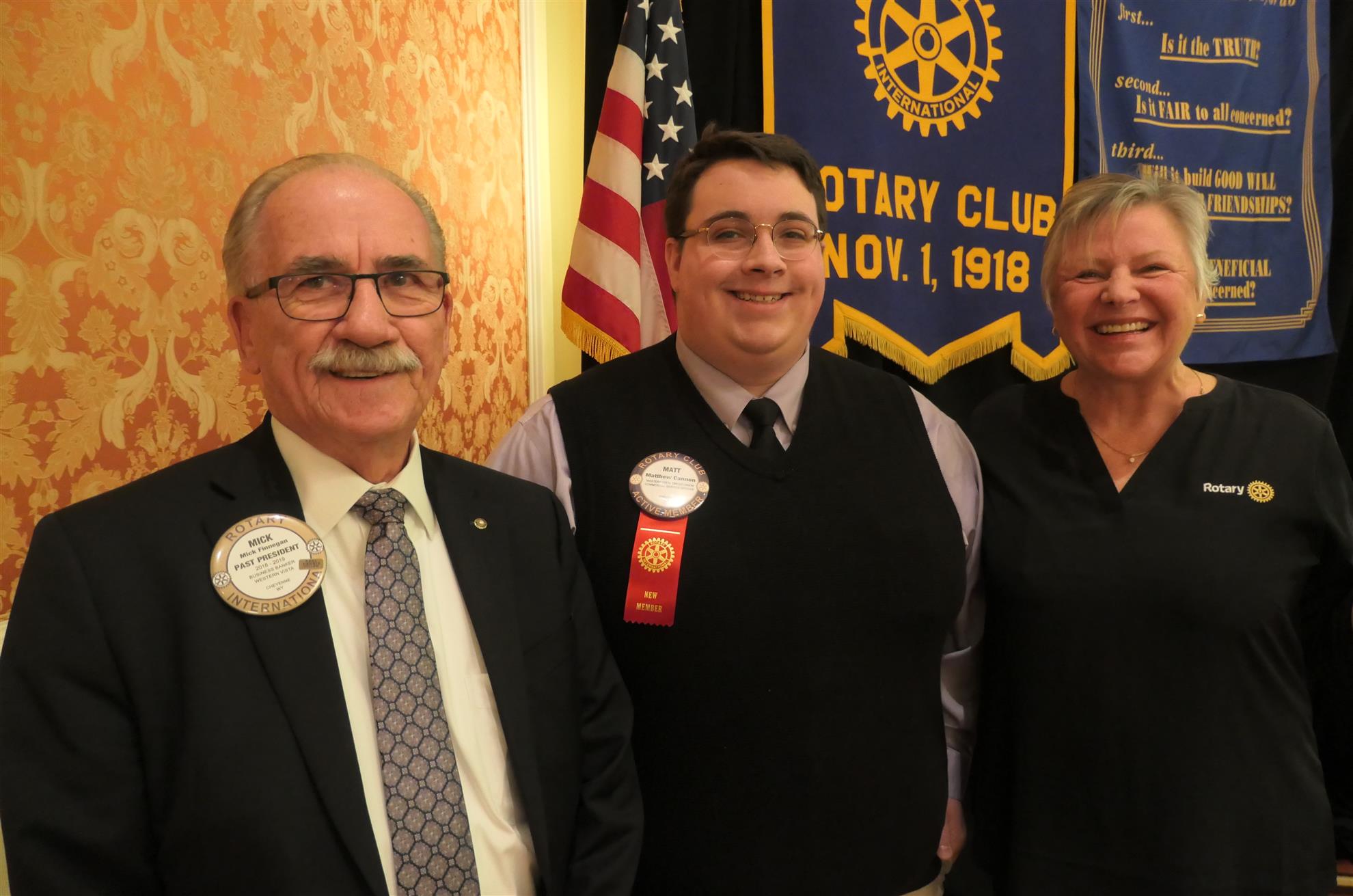 Three New Members Introduced | Rotary Club of Cheyenne
